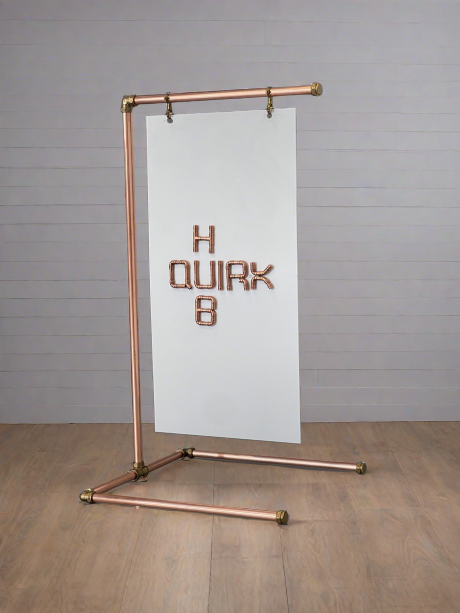 Copper Hanging Sign Stand – Handcrafted Display for Retail & Home ...