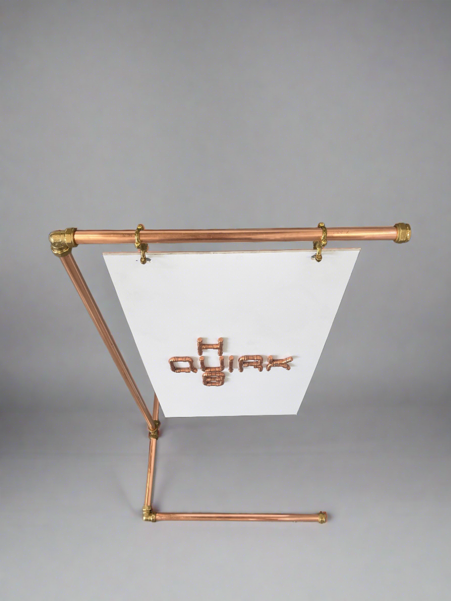 Copper Hanging Sign Stand – Handcrafted Display for Retail & Home ...